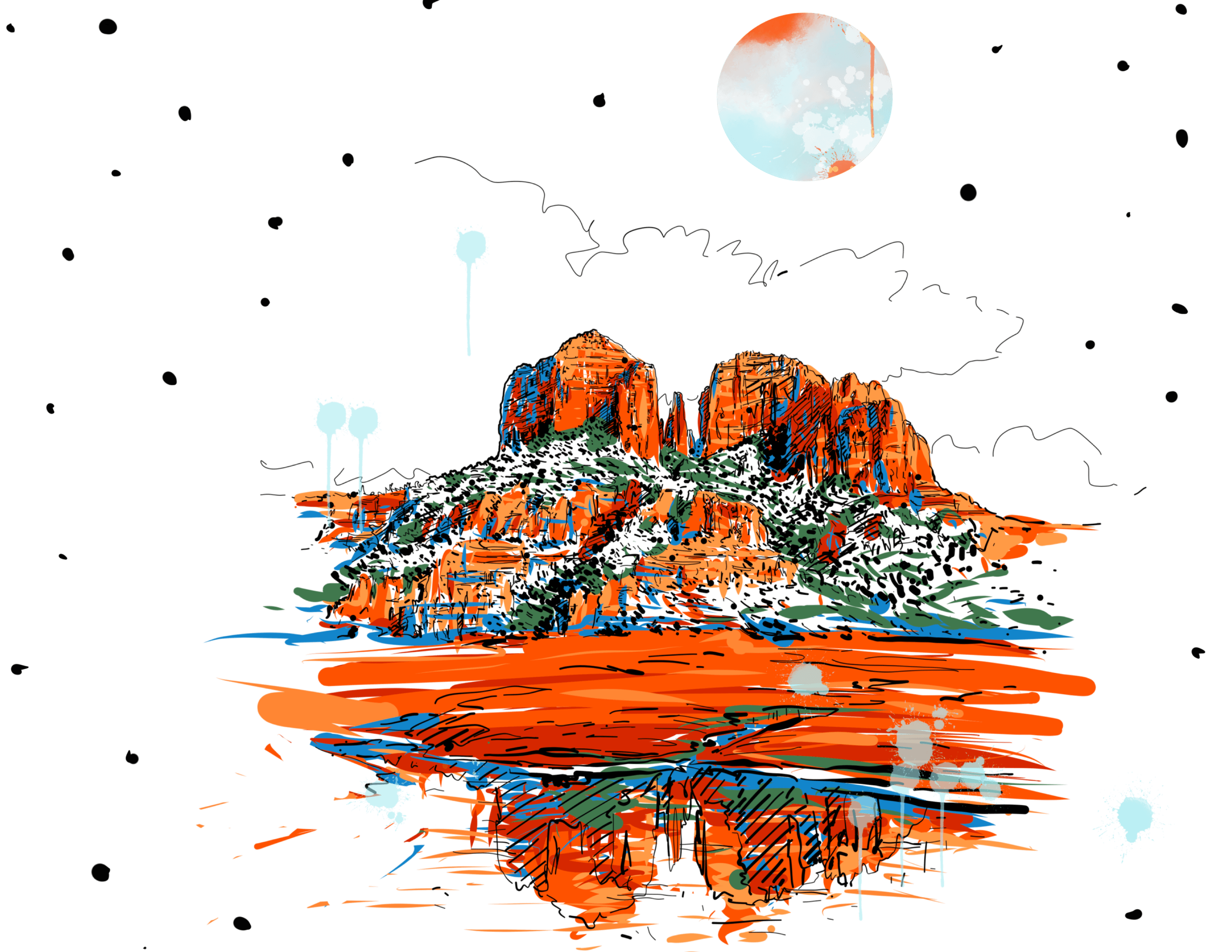 Sedona Cathedral Rock (admiring the red rocks) – Couloir[ART.]